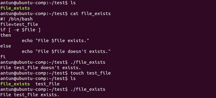 If Statement Linux