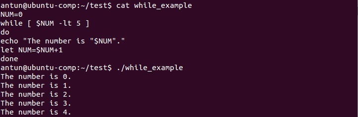 While Loop Linux