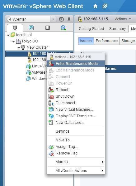 Maintenance Mode Explained VMware ESXi 