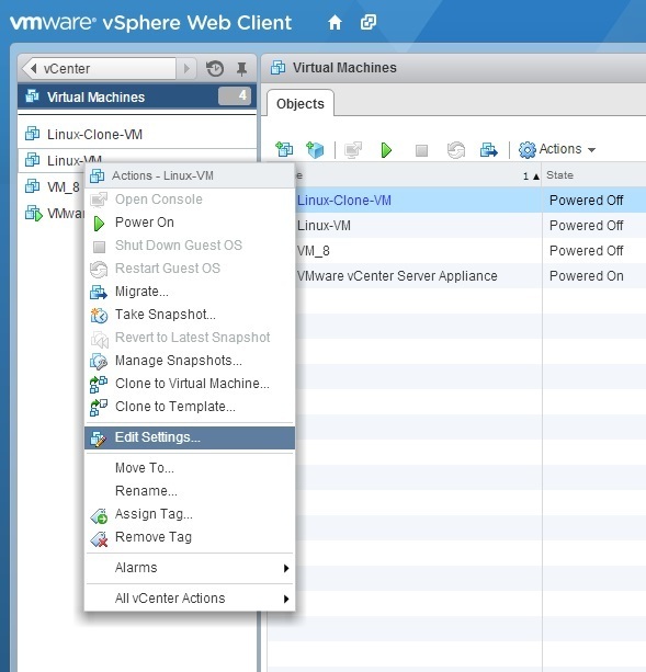 Remove Virtual Hardware From VM VMware ESXi 