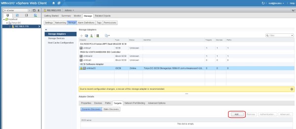 Configure iSCSI software initiator | VMware ESXi#