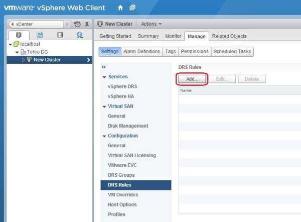 Create VM to host rule | VMware ESXi#