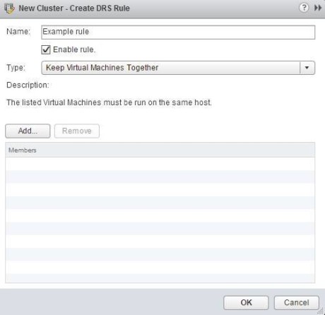 Create DRS affinity rule | VMware ESXi#