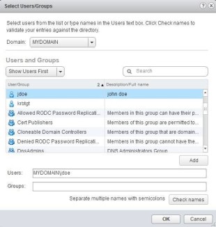 Assigning permission | VMware ESXi#