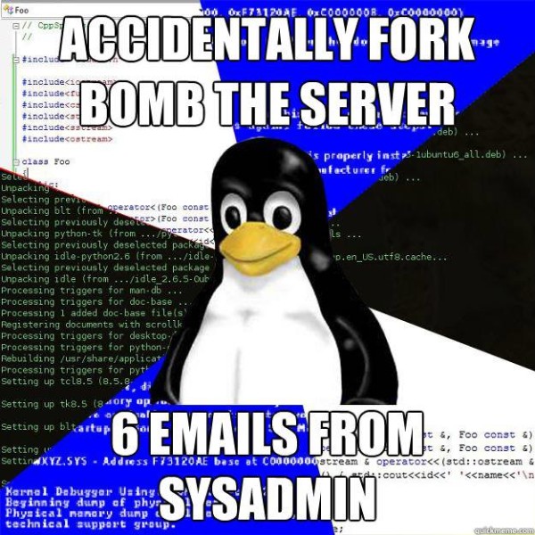 Fork bomb in Linux | Blog#