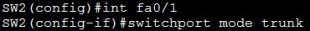 Configure trunk ports | CCNA#