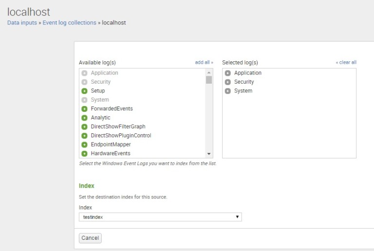Collect event logs from a local Windows machine | Splunk# Collect event logs from a local Windows machine | Splunk#