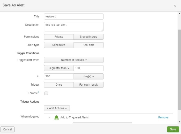 Create An Alert Splunk