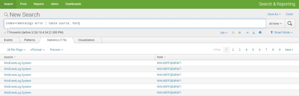 Create a report | Splunk#