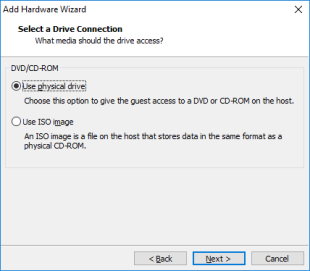 Adding a CD-ROM drive | VMware Workstation Player#