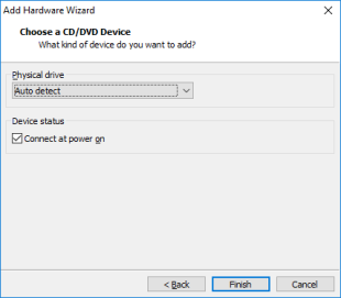 Adding a CD-ROM drive | VMware Workstation Player#