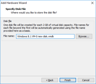 Adding a new virtual hard disk | VMware Workstation Player#