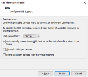 Adding a USB controller | VMware Workstation Player#
