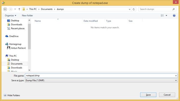 Create dump files | Process Explorer#