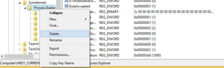 Restore Process Explorer defaults | Process Explorer#