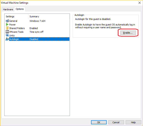Logging in automatically to a Windows virtual machine | VMware ...