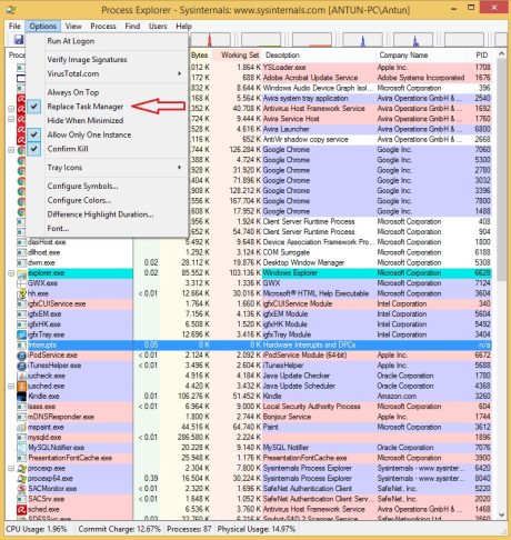 Replace Task Manager with Process Explorer | Process Explorer#