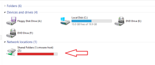 Mapping the shared folder as a network drive | VMware Workstation Player#