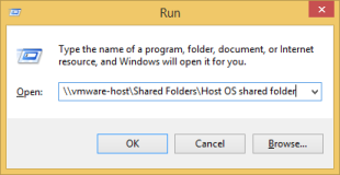 Accessing a shared folder | VMware Workstation Player#