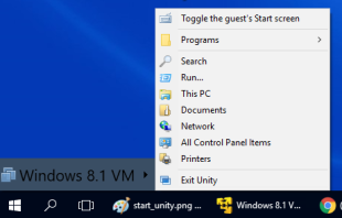 Enabling Unity Mode | VMware Workstation Player#
